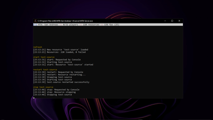 اموزش اضافه کردن سورس به سرور MTA - سرزمیـــــن فایــــل